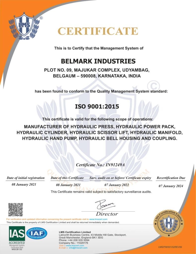Belmark Industries – Hydraulics Manufacturer & Specialist